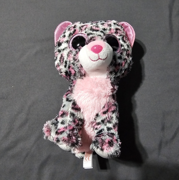 Tasha | Toys | 22 Ty Tysilk Beanie Boo Tasha Pink And Black Leopard ...
